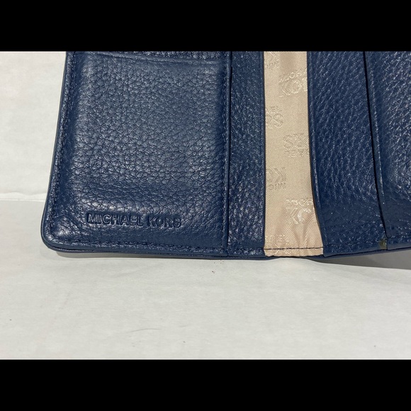 Michael Kors | Bags | Micheal Kors Womens Navy Blue Wallet | Poshmark